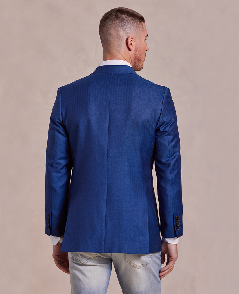 The George - Herringbone Jacket - Blue – Rye 51