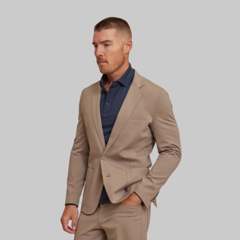 The Voyager - Performance Soft Jacket - Taupe – Rye 51